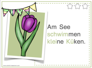Lesespaziergang: Frühling - Colorful Classroom