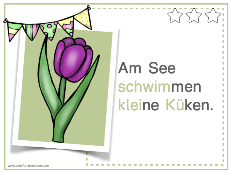 Lesespaziergang: Frühling - Colorful Classroom