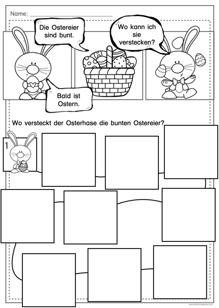 Lesespaziergang: Ostern - Colorful Classroom