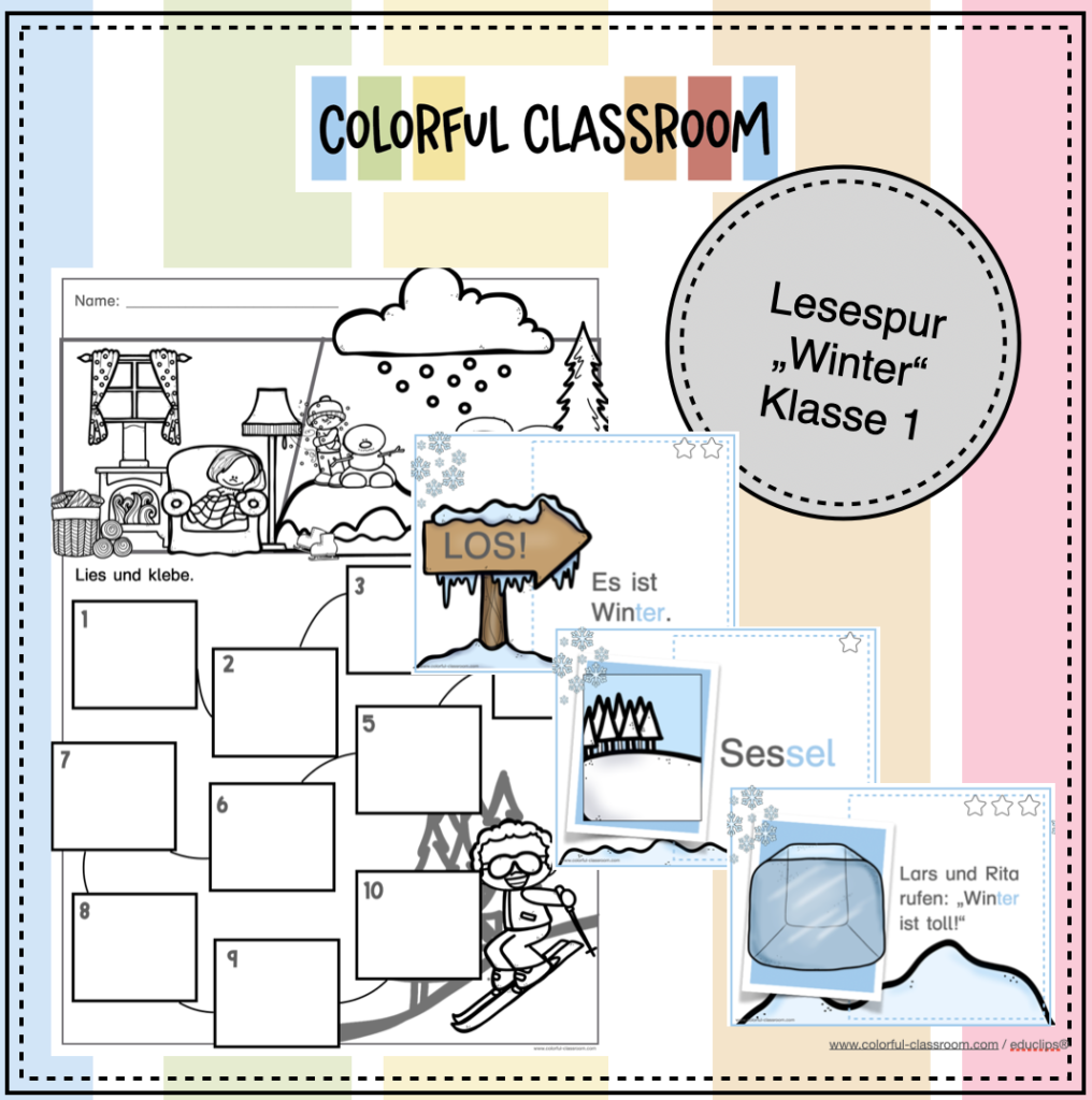 Lesespaziergang Winter - Colorful Classroom